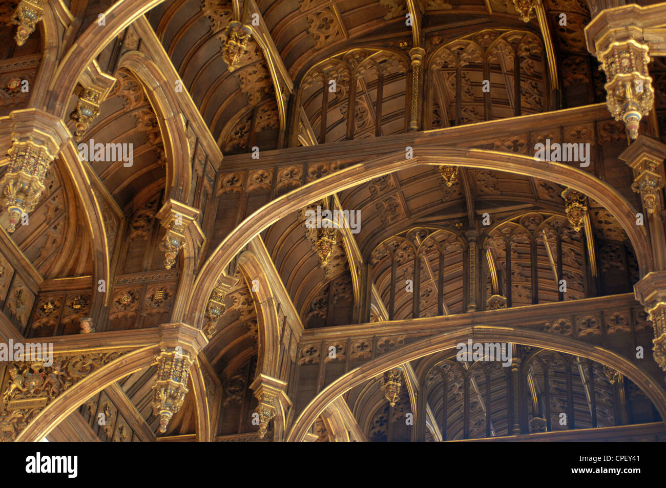 Roof of Great Hall. Hampton Court Palace, London, UK Stock Photo - Alamy