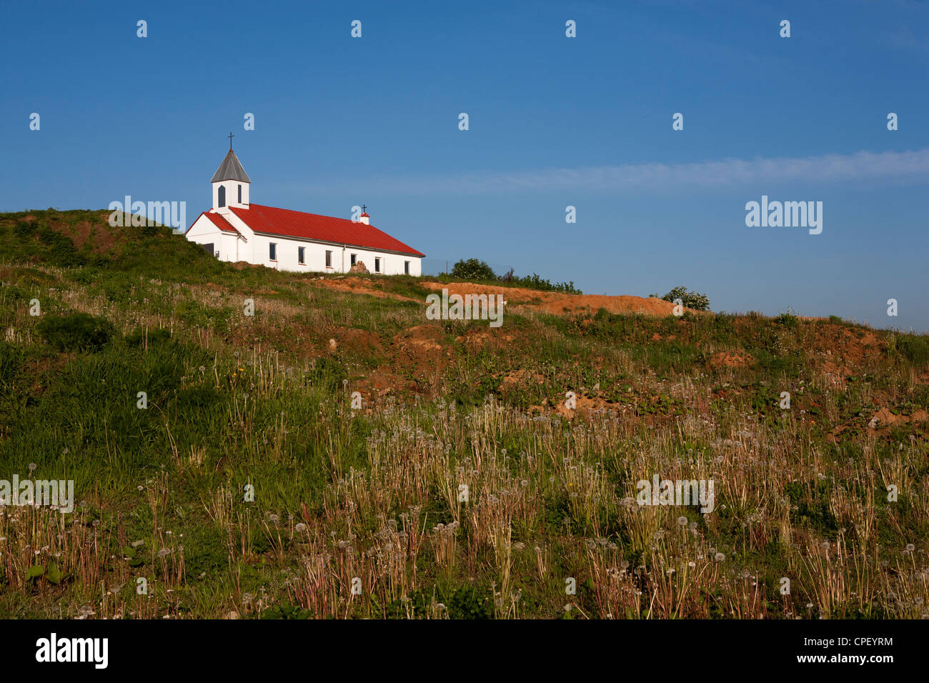 The Roman Catholic Church on a hill Stock Photo - Alamy
