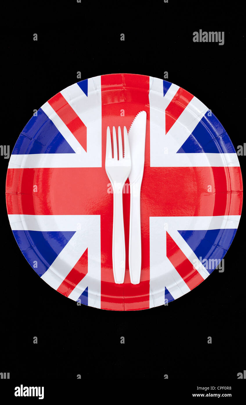 Union Jack Flag Plate High Resolution Stock Photography and Images - Alamy