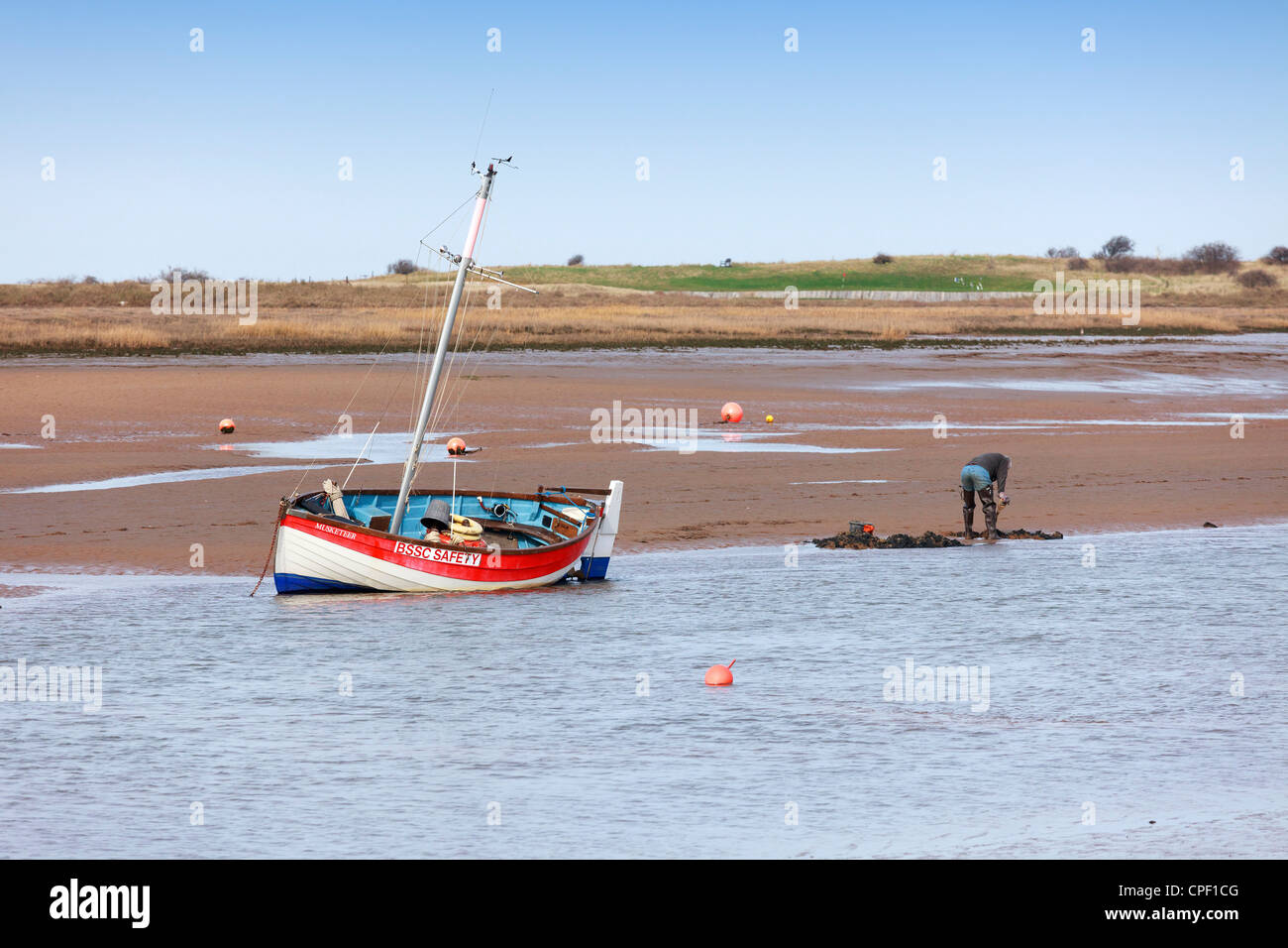 The peaceful out of season "salt marsh" inlets on the "North Norfolk ...