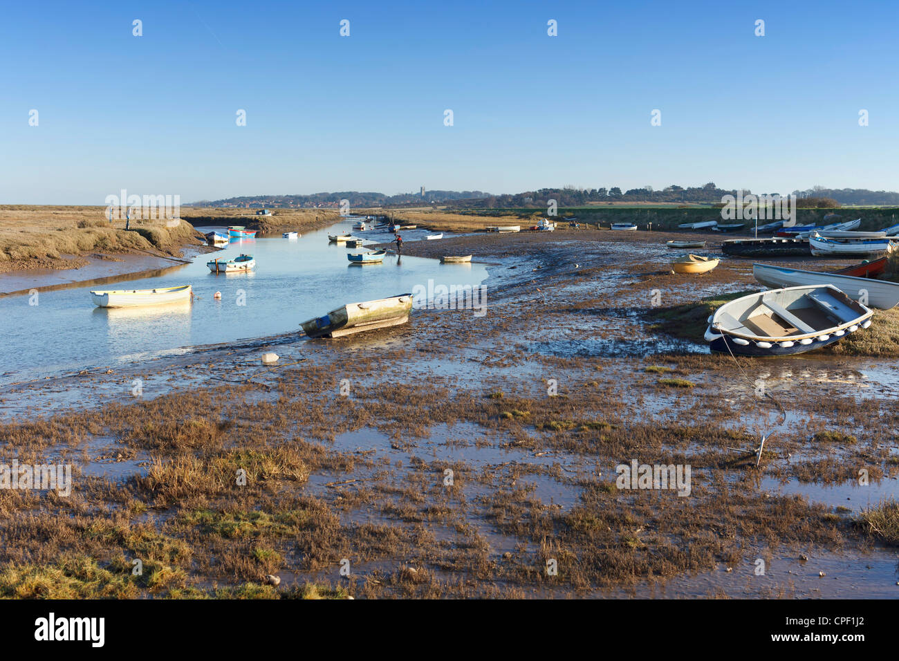 The peaceful out of season "salt marsh" inlets on the "North Norfolk ...