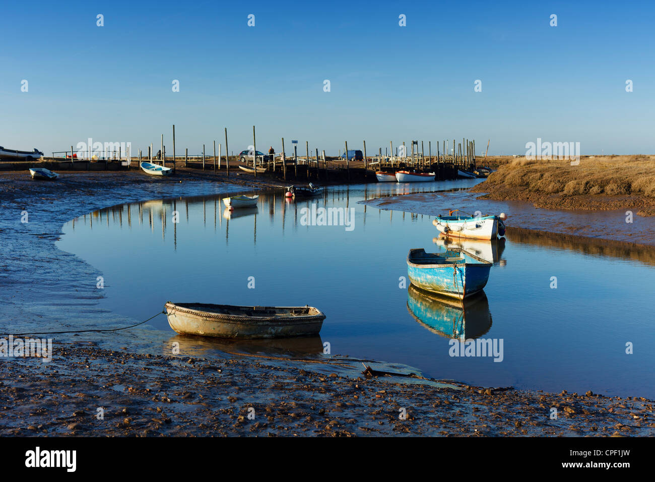The peaceful out of season "salt marsh" inlets on the "North Norfolk ...