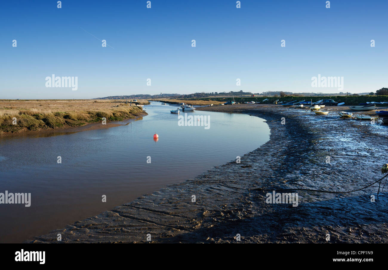 The peaceful out of season "salt marsh" inlets on the "North Norfolk ...
