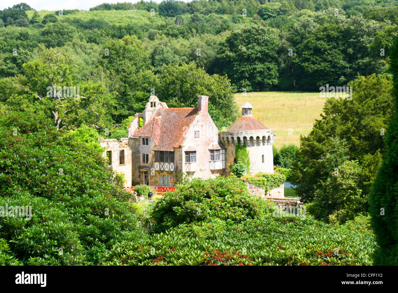 Scotney Castle (NT) from the bastion Kent England UK Stock Photo - Alamy