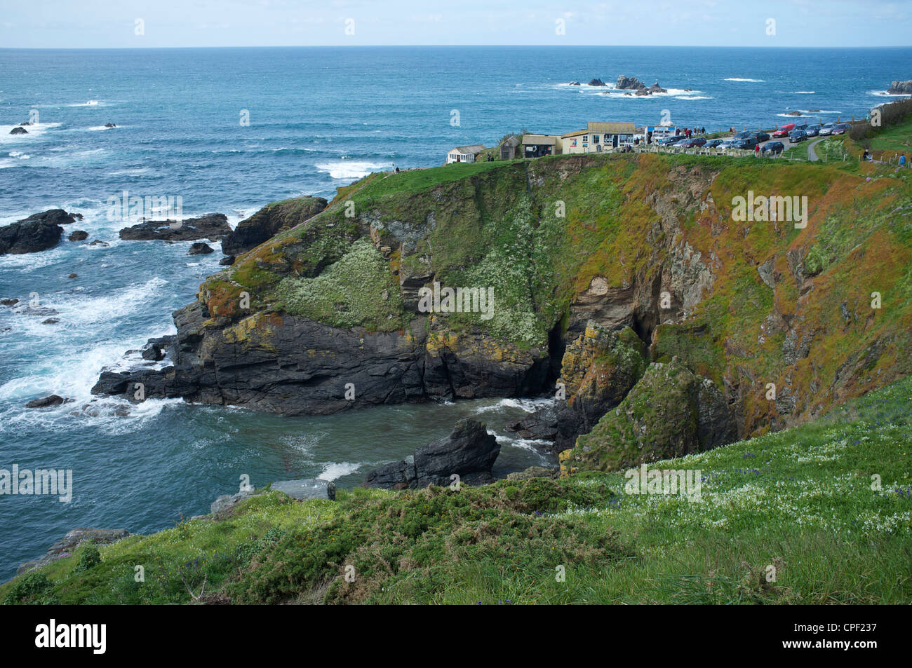 The Lizard Point in Cornwall, the most southerly part of the mainland ...