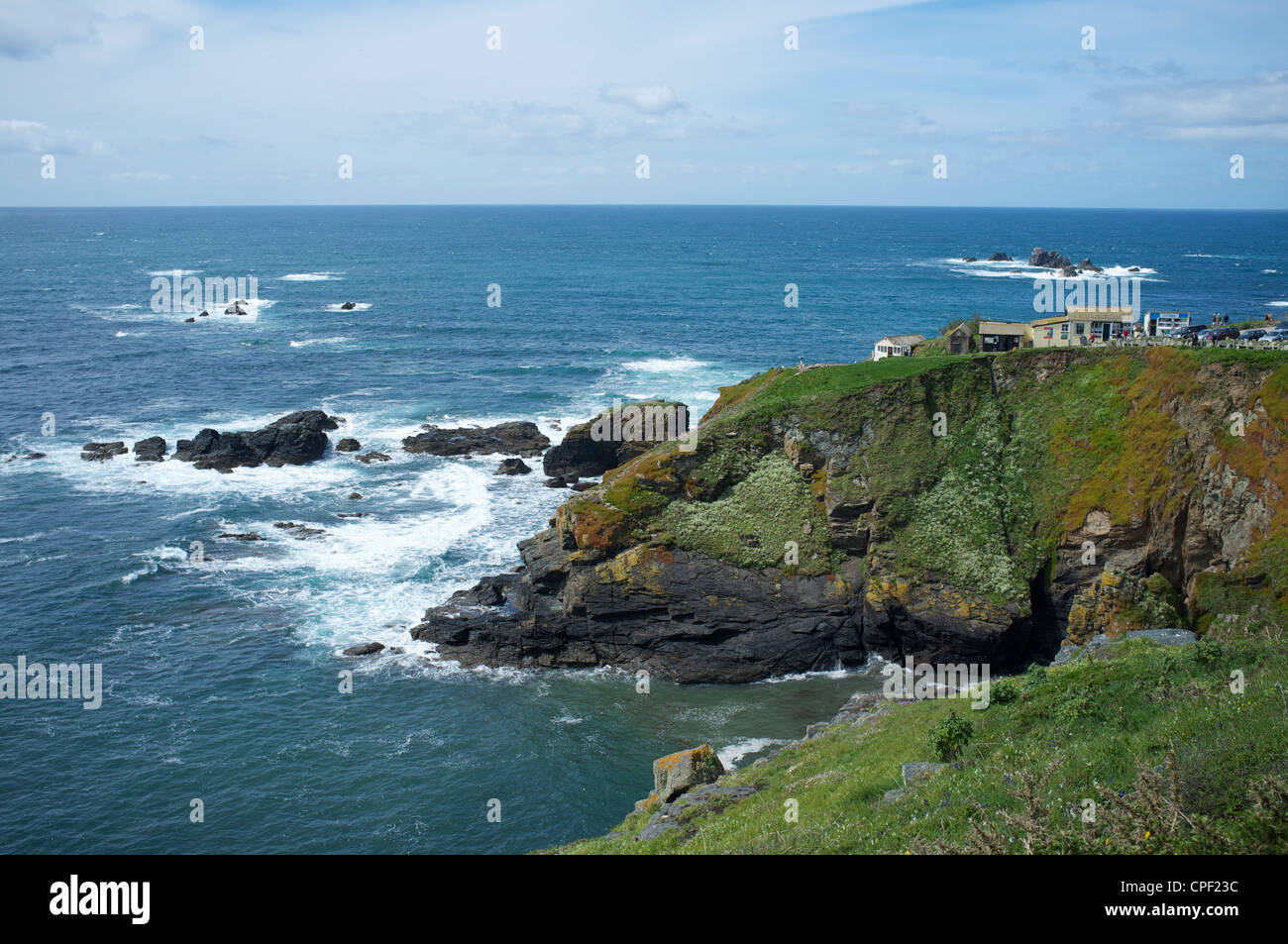 The Lizard Point in Cornwall, the most southerly part of the mainland ...