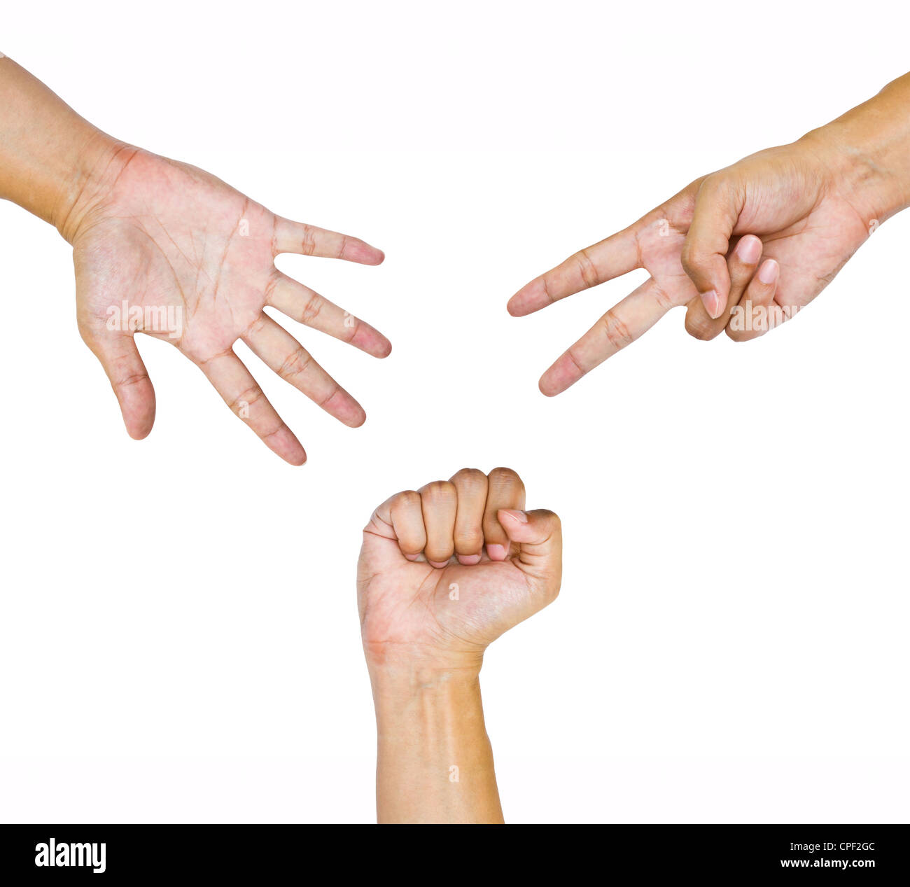 Paper scissors stone Stock Photo - Alamy