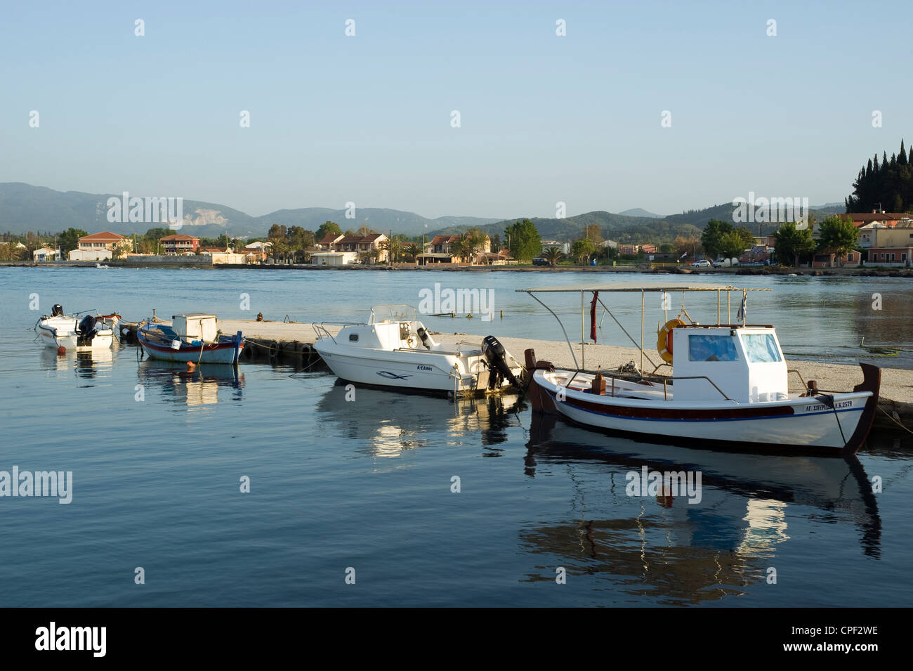 Fishing boats, Sidari, Corfu, Greece Stock Photo - Alamy