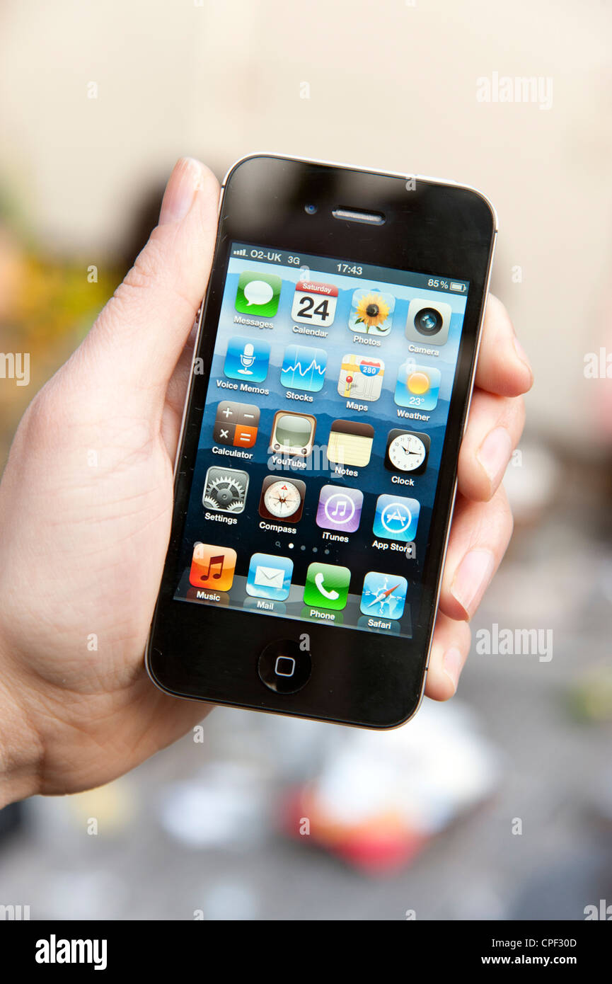 Home screen of iPhone Stock Photo - Alamy