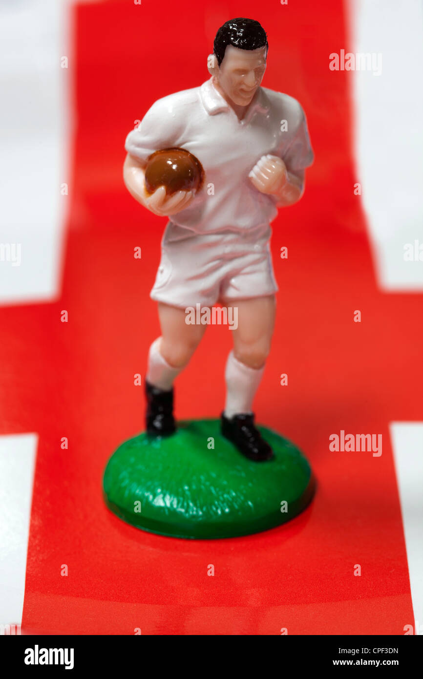 Model Rugby Player on union jack background Stock Photo - Alamy
