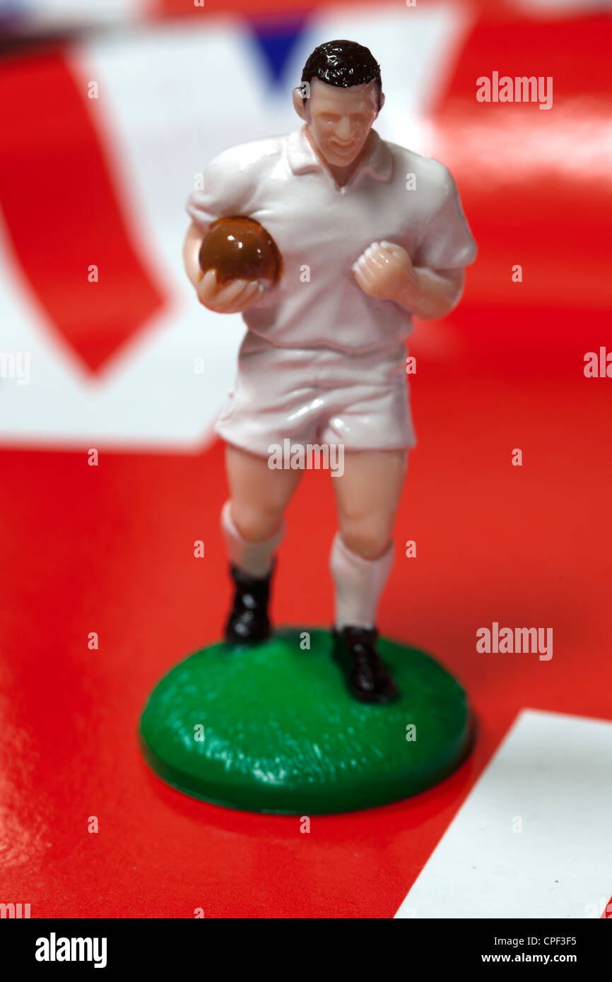 Model Rugby Player on union jack background Stock Photo - Alamy