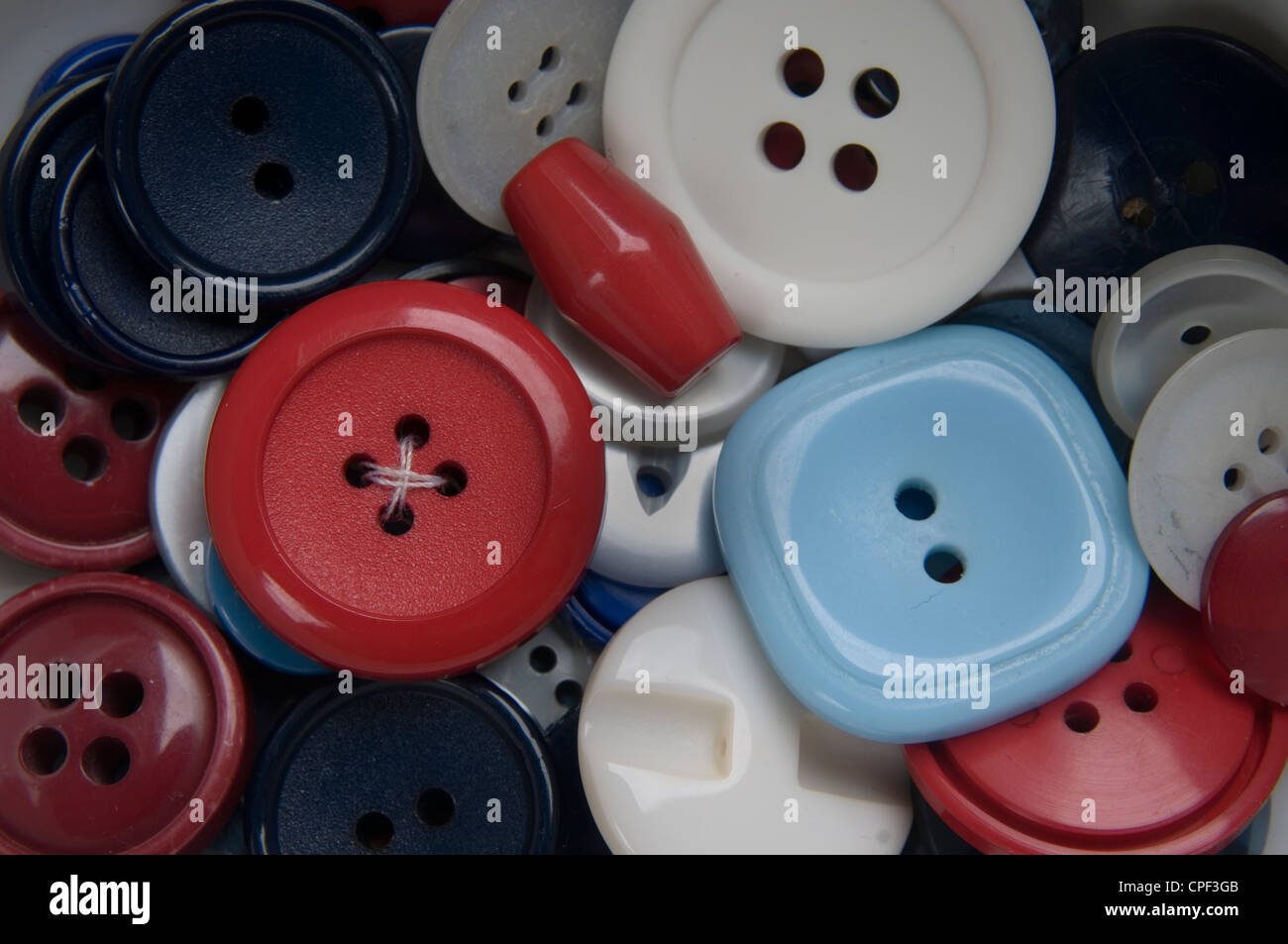 Multi coloured buttons Stock Photo - Alamy
