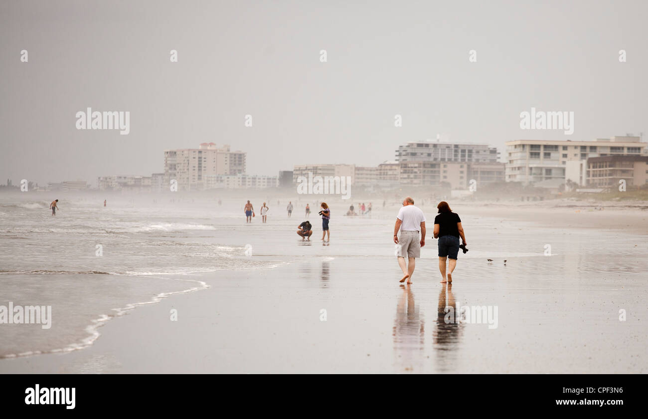 walking on the beach in Florida Stock Photo - Alamy
