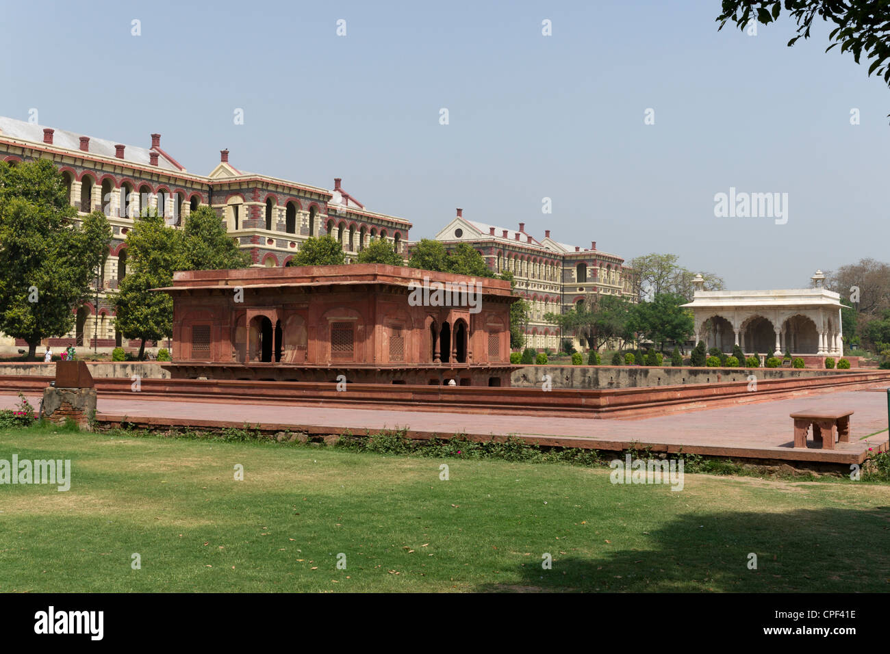 Inside the Red Fort, Delhi Stock Photo - Alamy