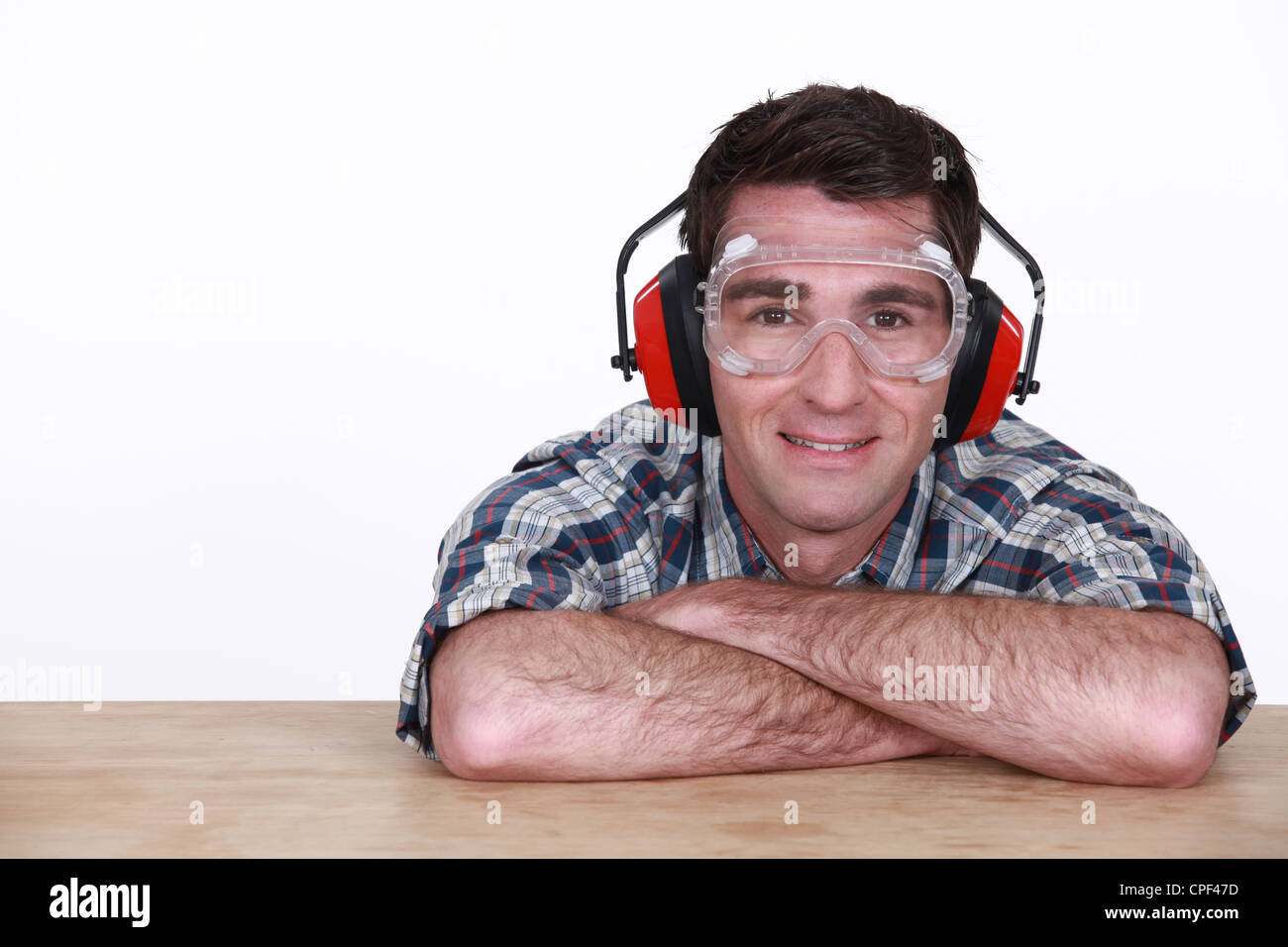 Person wearing hearing protection hi-res stock photography and images ...