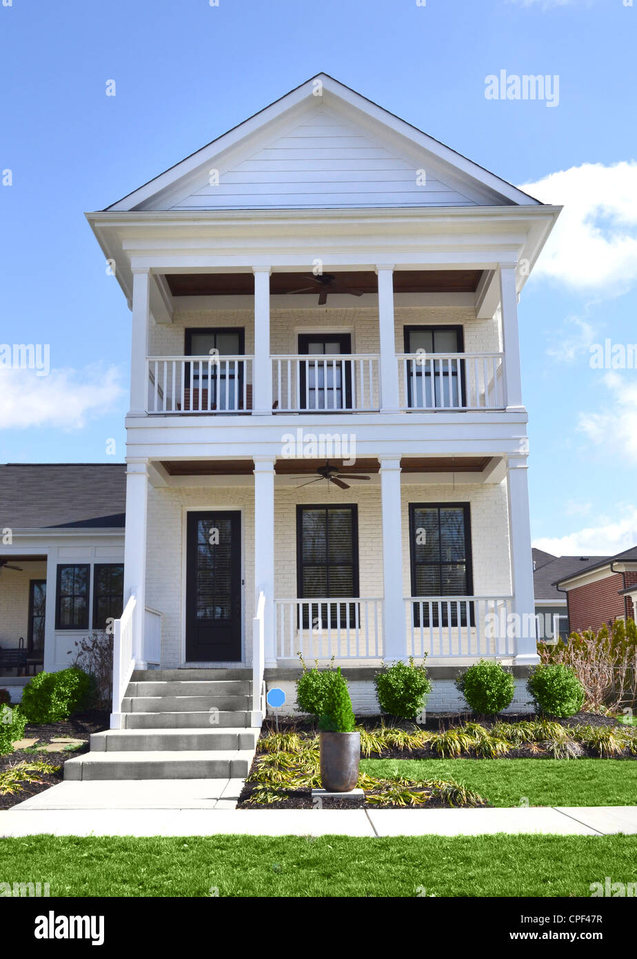 Beautiful Suburban Dream Home Stock Photo - Alamy