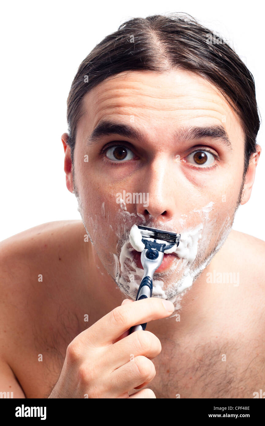 Shave and face hi-res stock photography and images - Alamy