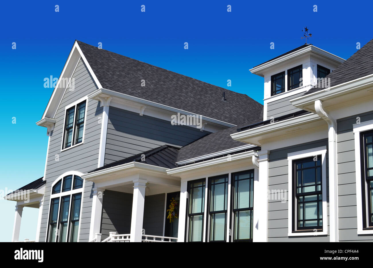 Beautiful Suburban Single Family House Stock Photo - Alamy