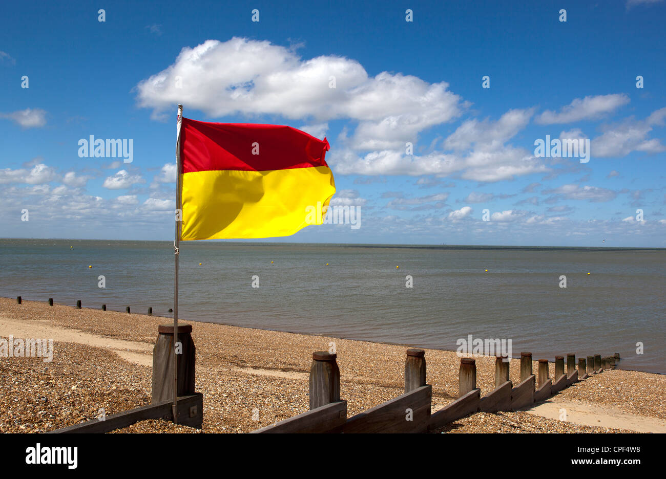 Coast swimming flag hi-res stock photography and images - Alamy