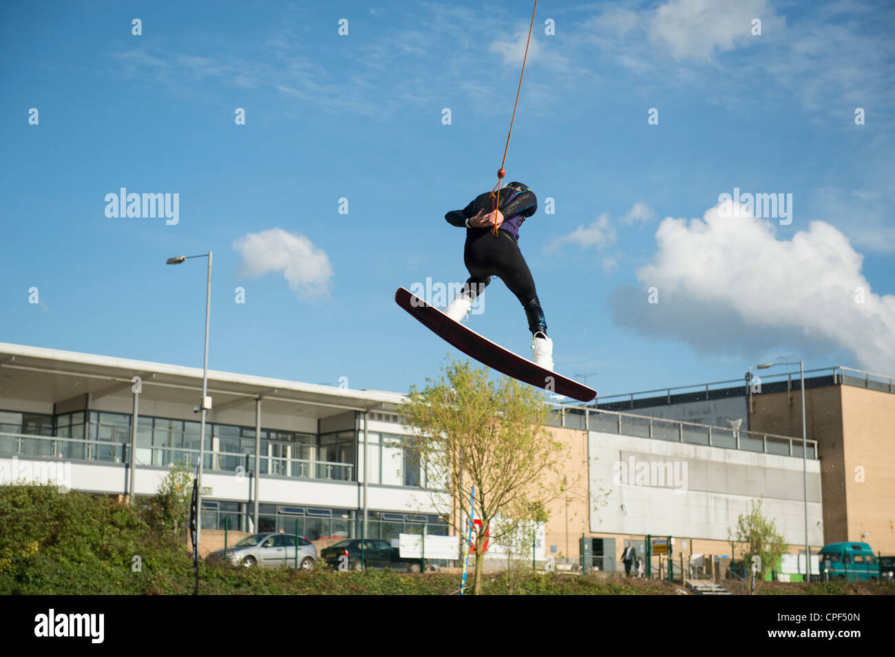 Wake boarding ramp hi-res stock photography and images - Alamy