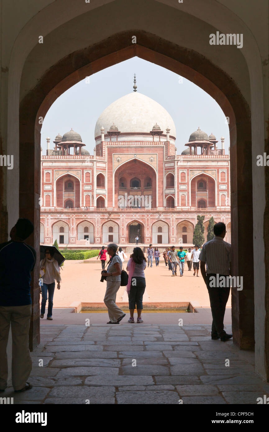 Humayun's tomb is the tomb of the Mughal Emperor Humayun Stock Photo ...