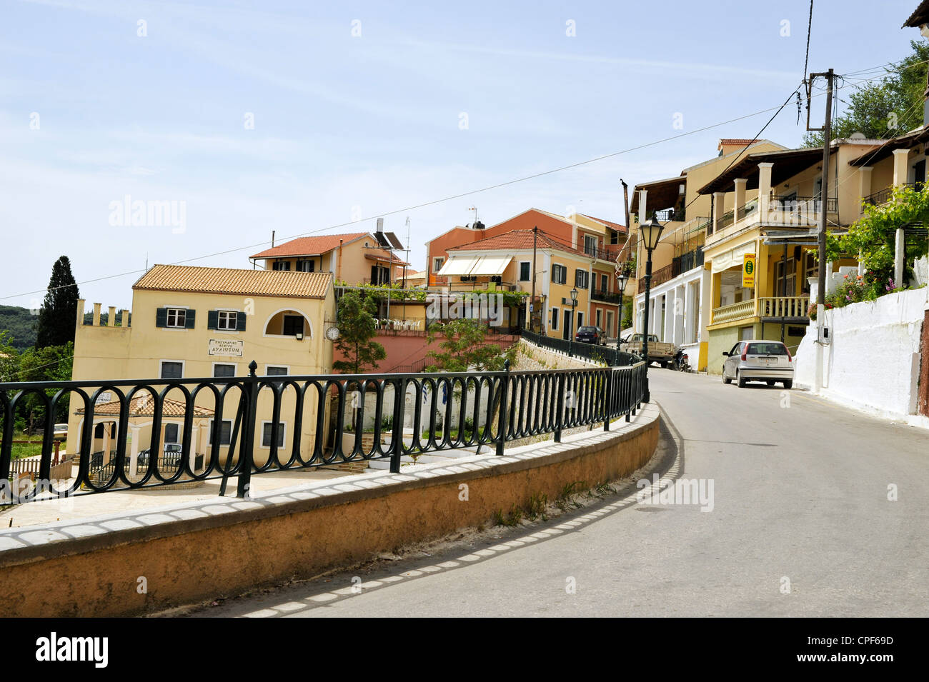 Hill village Avliotes, Corfu Greece Stock Photo - Alamy