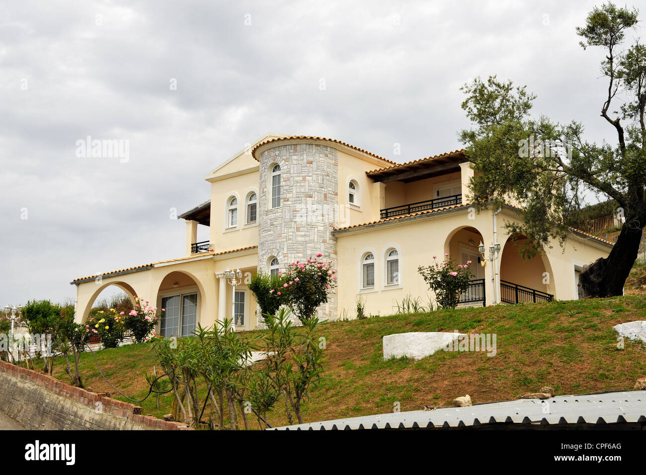 House corfu hi-res stock photography and images - Alamy