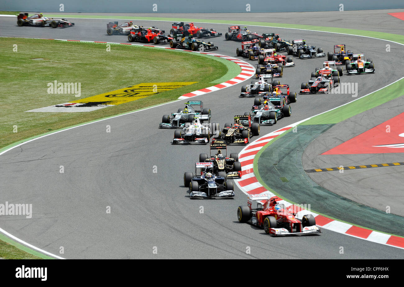 Race track after the formula one grand prix race hi-res stock ...