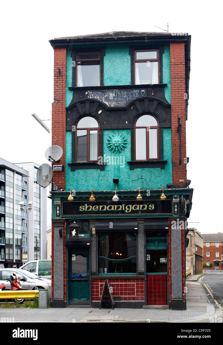 Shenanigan`s Irish pub in Liverpool UK Stock Photo - Alamy