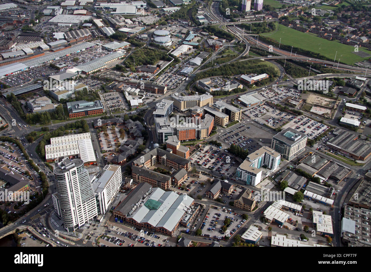 Aerial view leeds from south hi-res stock photography and images - Alamy