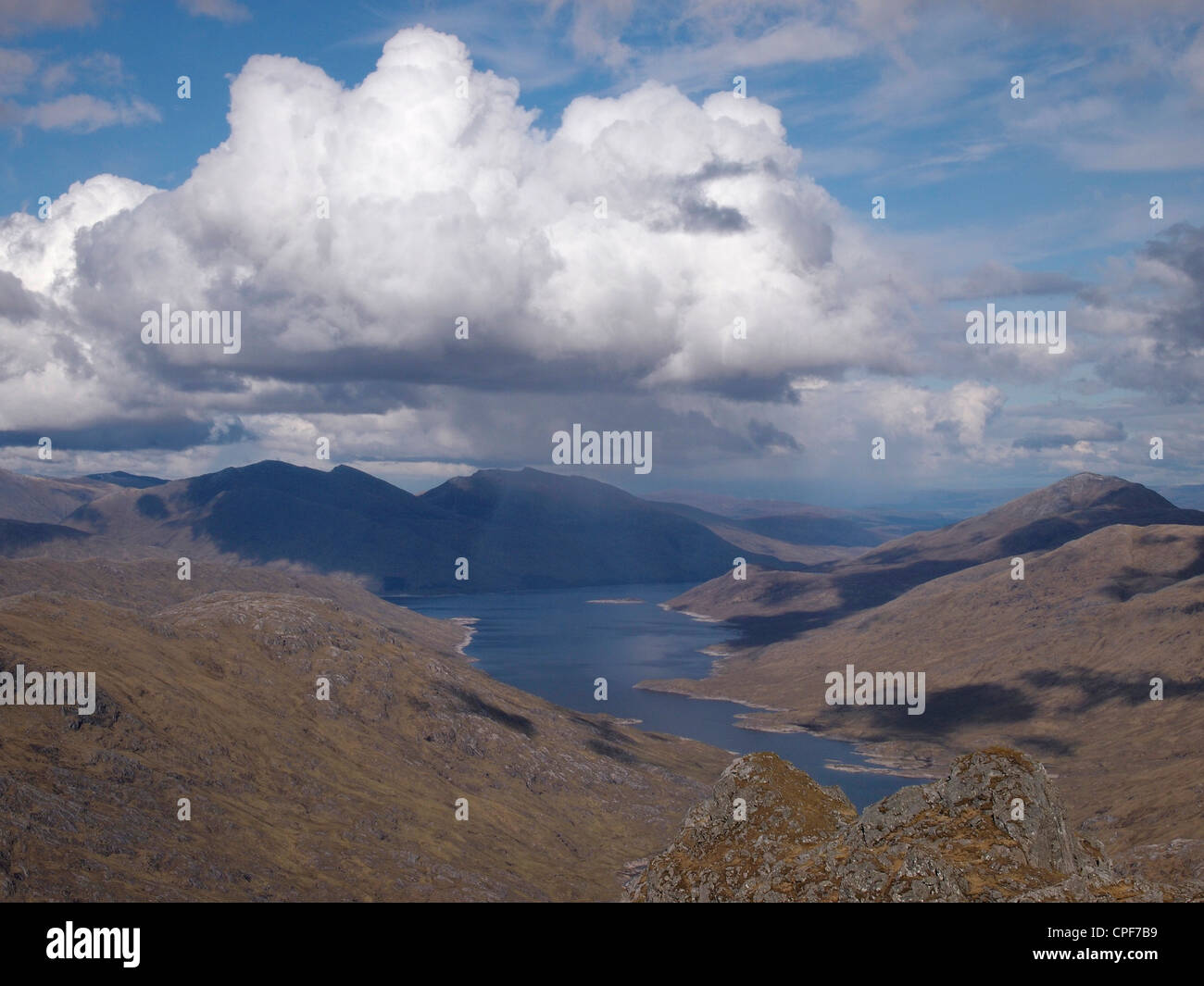 Loch Quoich from Ben Aden, Knoydart, Scotland Stock Photo - Alamy