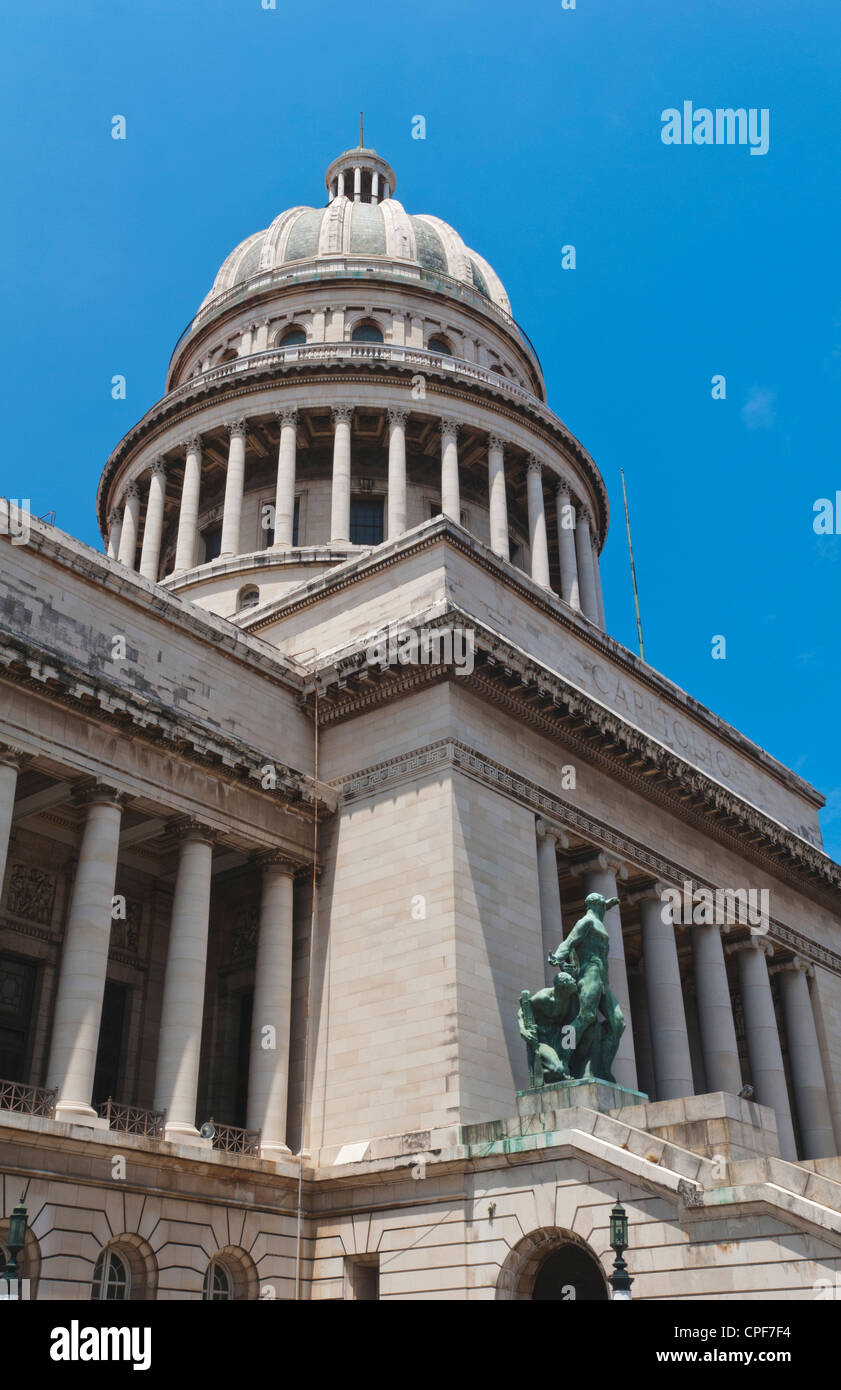 Havana Habana Cuba Capital building in city center government downtown ...
