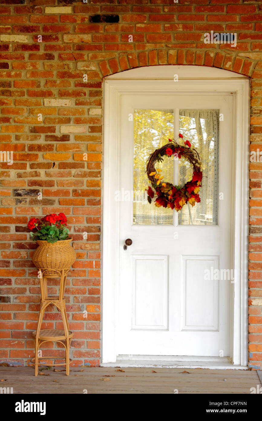 Country Home Doorway Stock Photo - Alamy