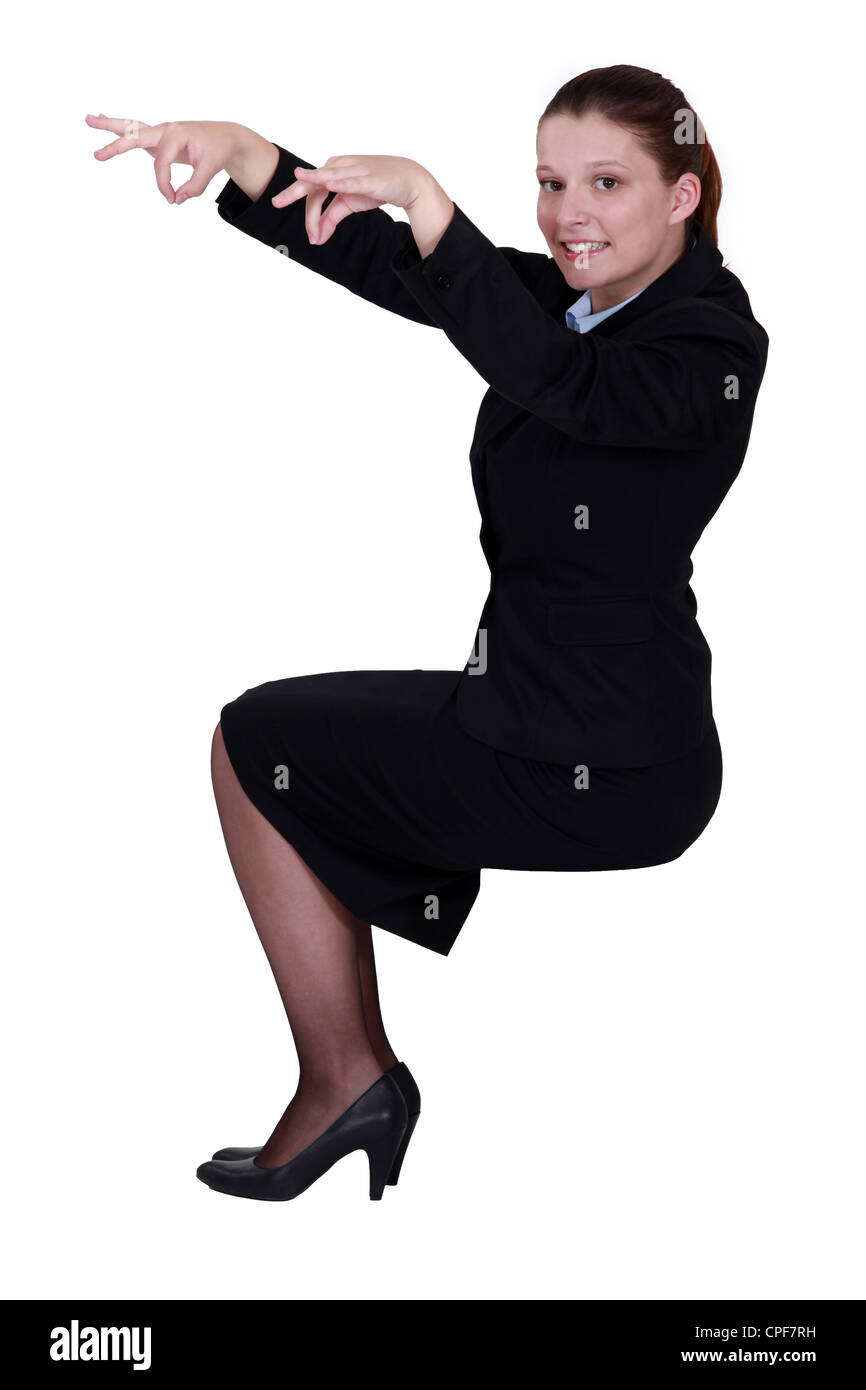 Woman holding puppet Cut Out Stock Images & Pictures - Alamy