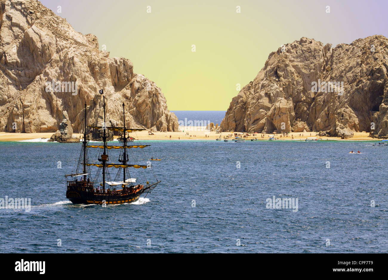 Pirate ship at beach hi-res stock photography and images - Alamy