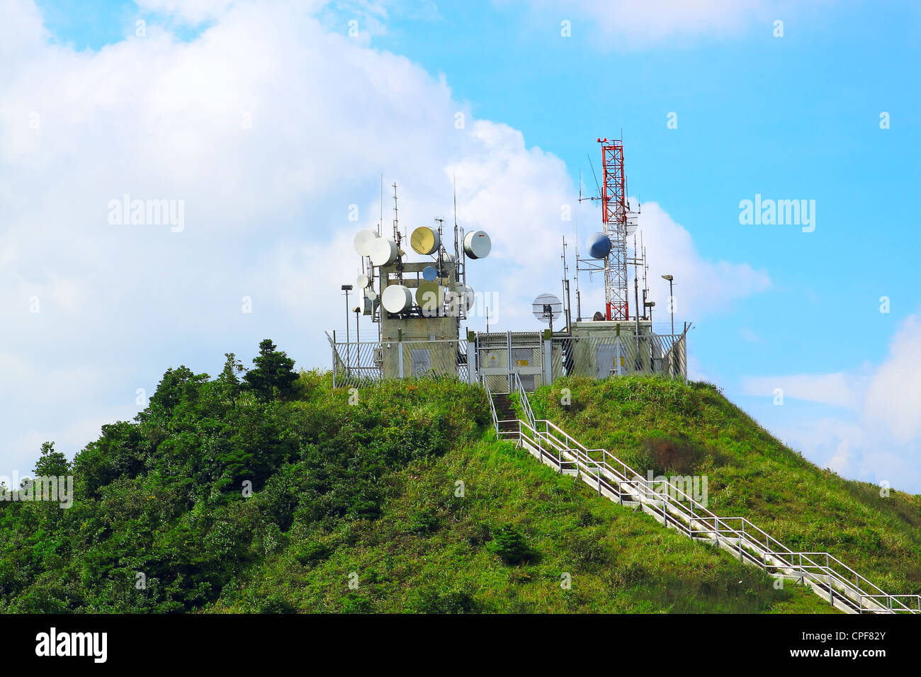 weather station on mountain Stock Photo - Alamy