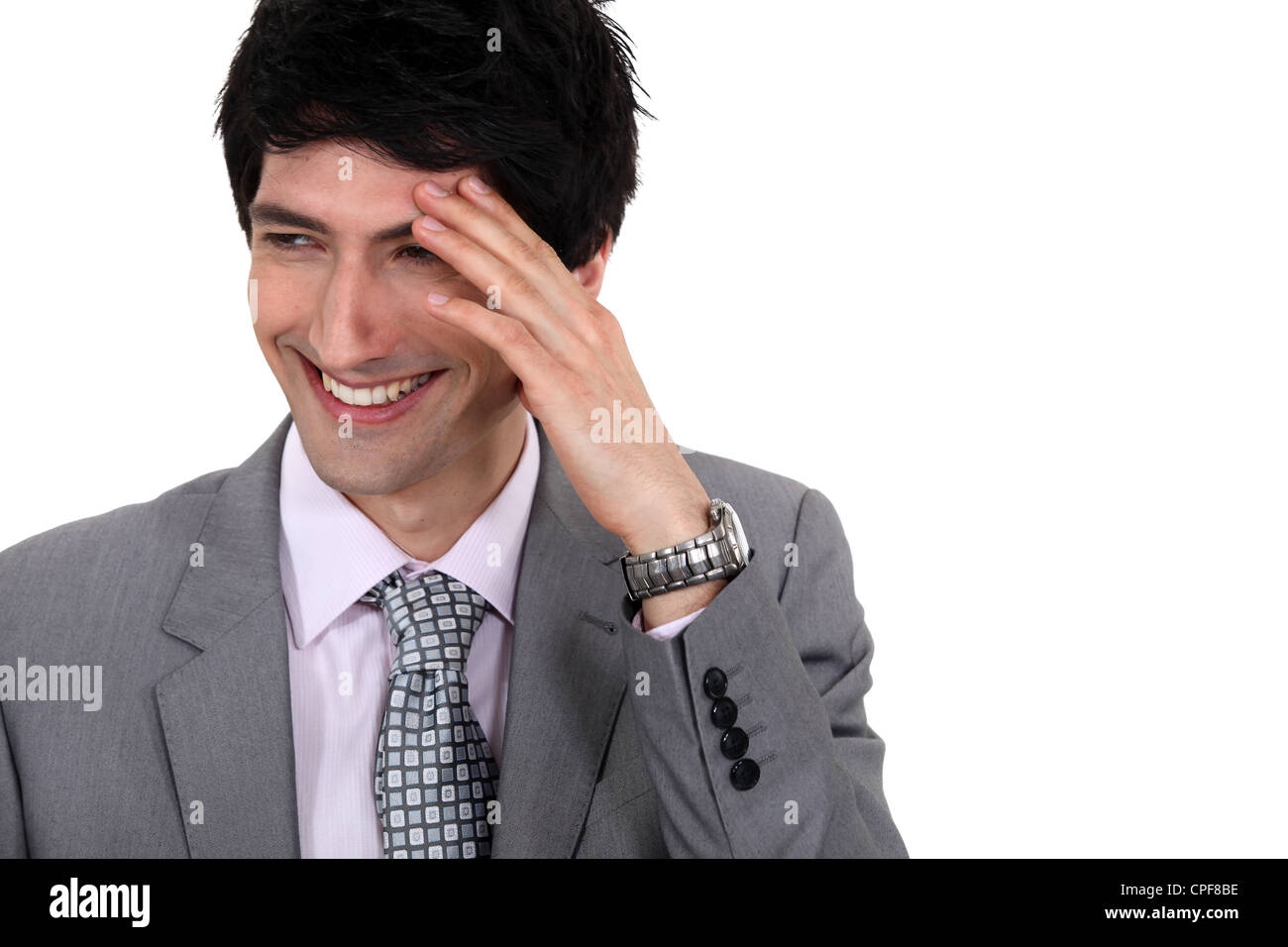 Portrait of a laughing businessman Stock Photo - Alamy