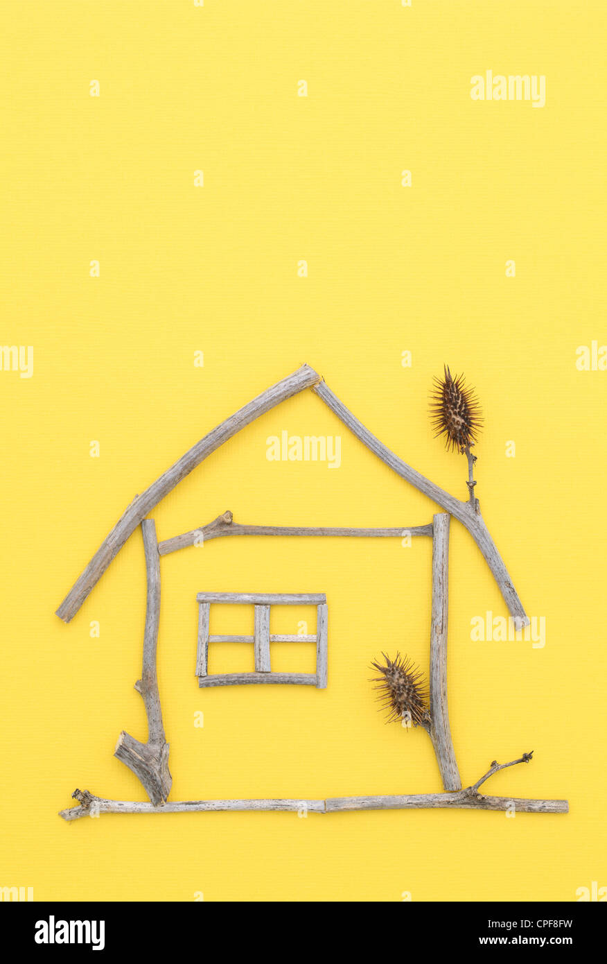 House made of branches Stock Photo - Alamy