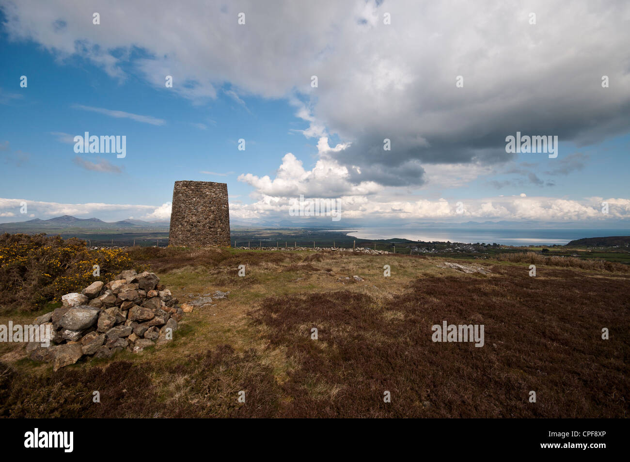 Foel Fawr or Foel Felin Wynt Windmill Mynytho on the Lleyn Peninsula ...