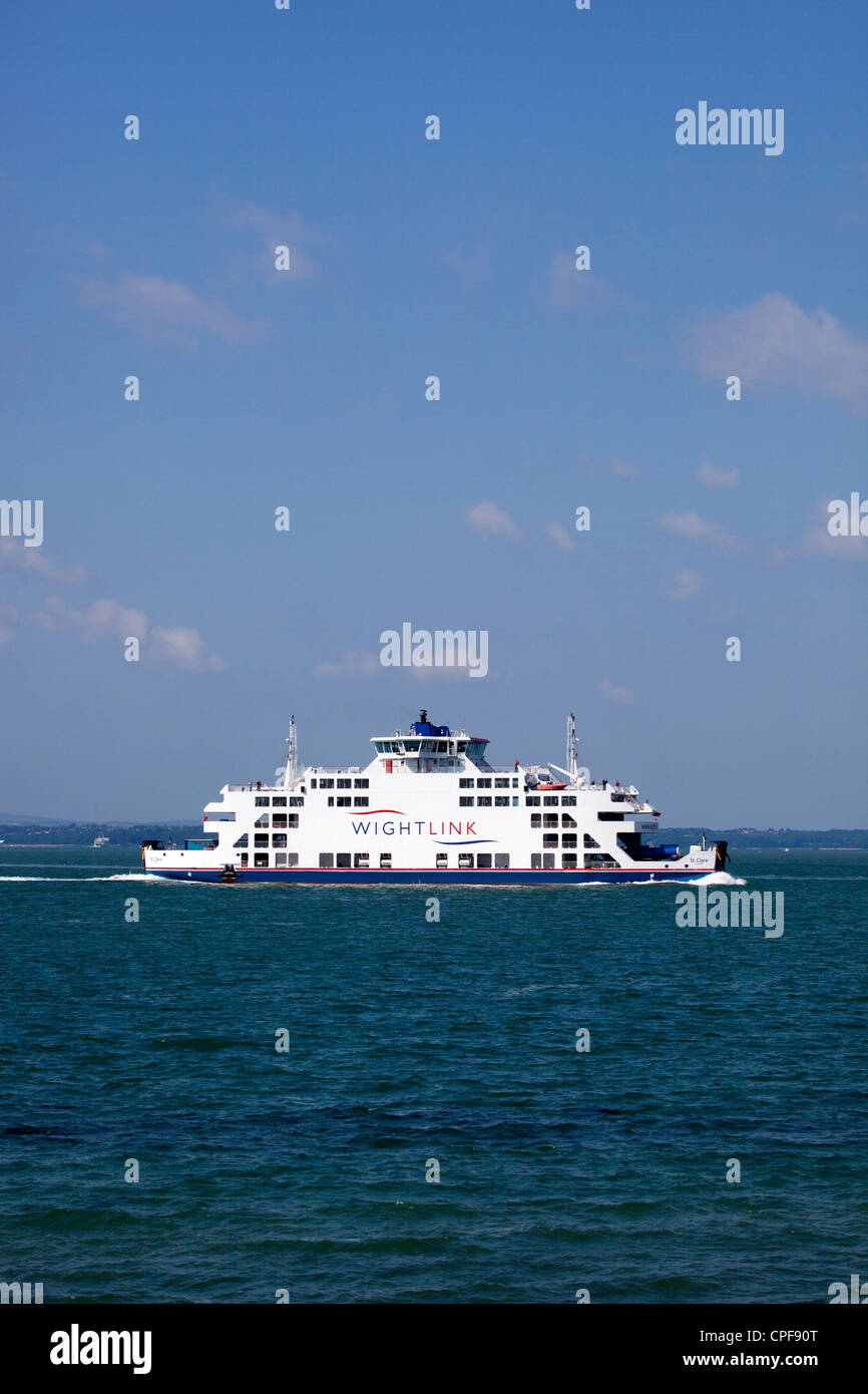 Wightlink Isle of Wight Ferry Stock Photo - Alamy