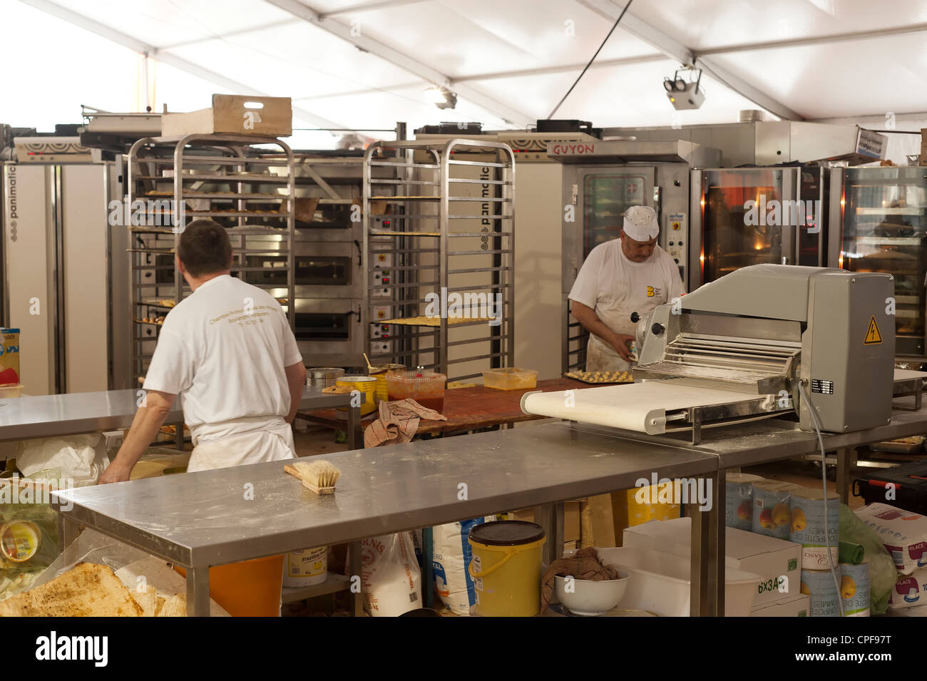 Paris, France - Bakery production inside Stock Photo - Alamy