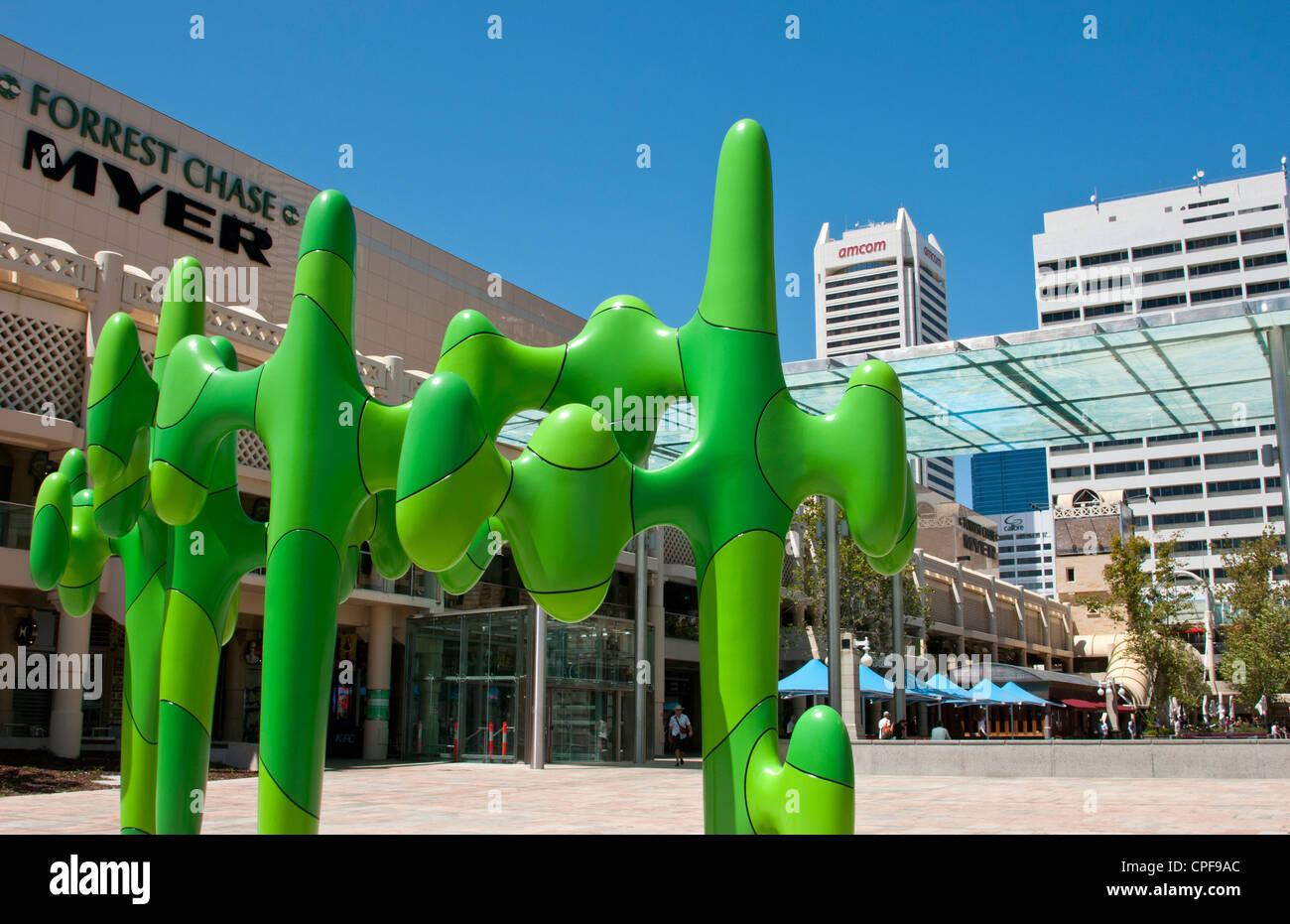 Forest Place joining old and new buildings with green artwork in ...