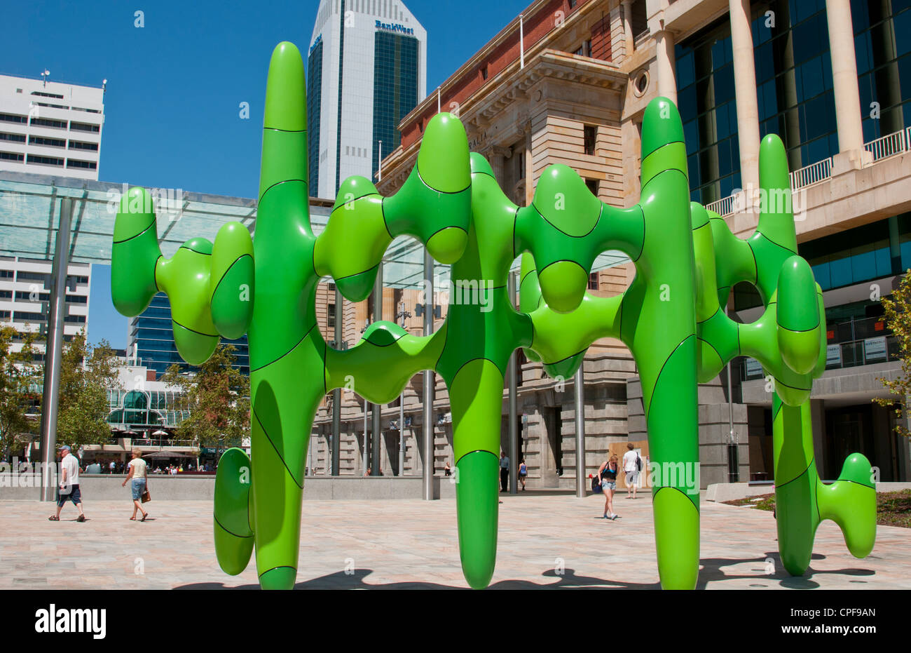 Forest Place joining old and new buildings with green artwork in ...