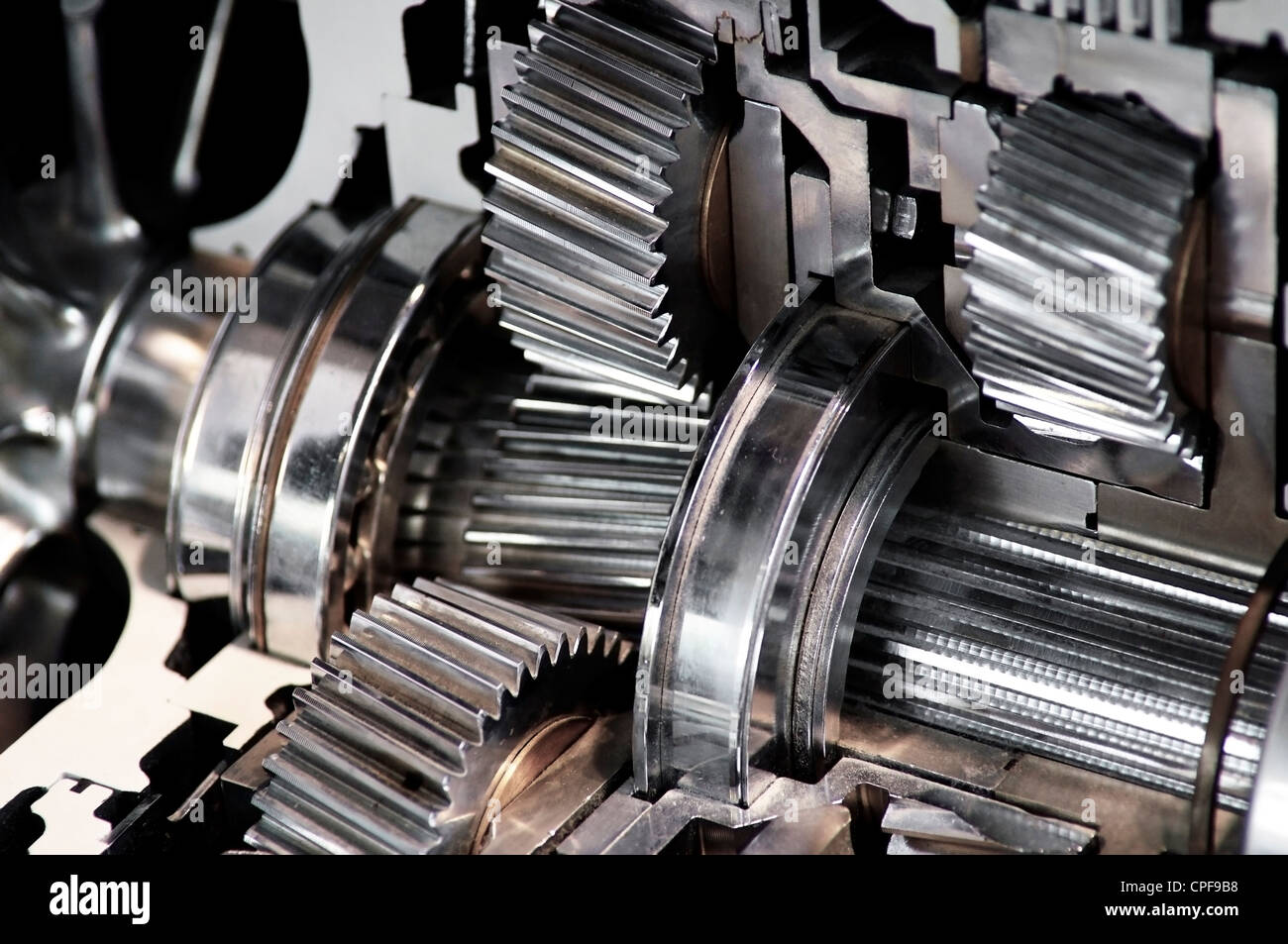 Closeup of a car's transmission Stock Photo - Alamy