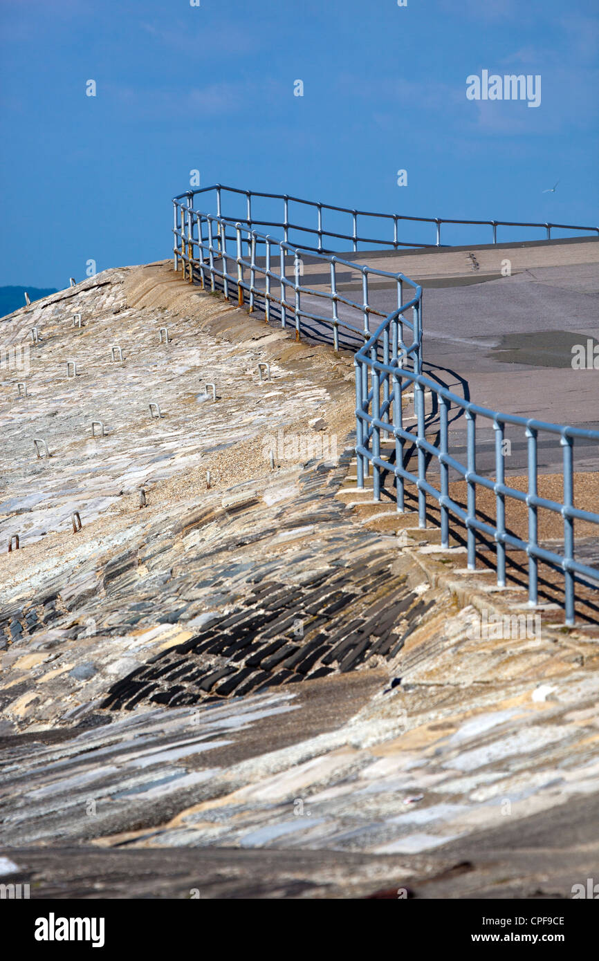 Seafront Railings or Safety Barrier Southsea Stock Photo - Alamy