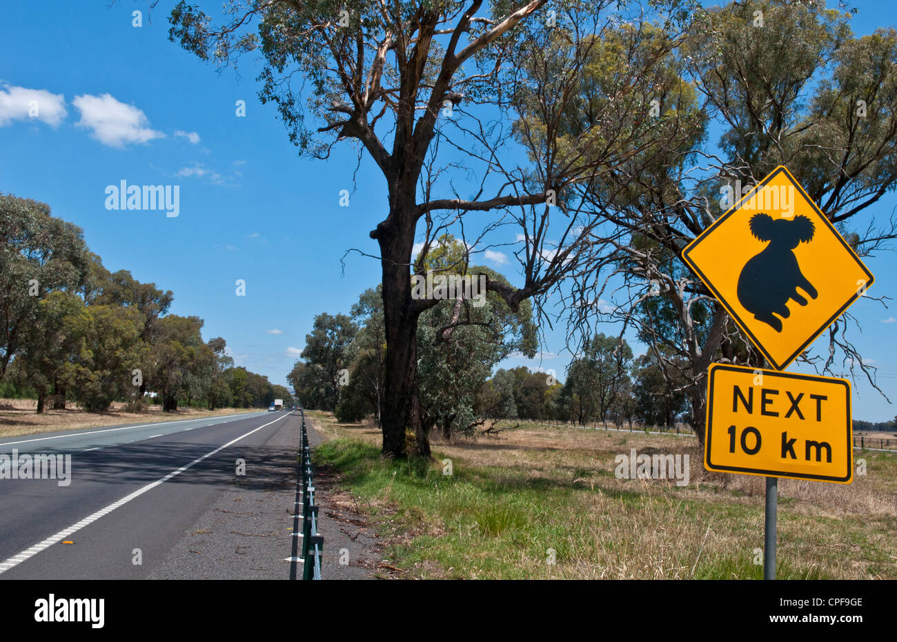 Melbourne road sign hi-res stock photography and images - Alamy