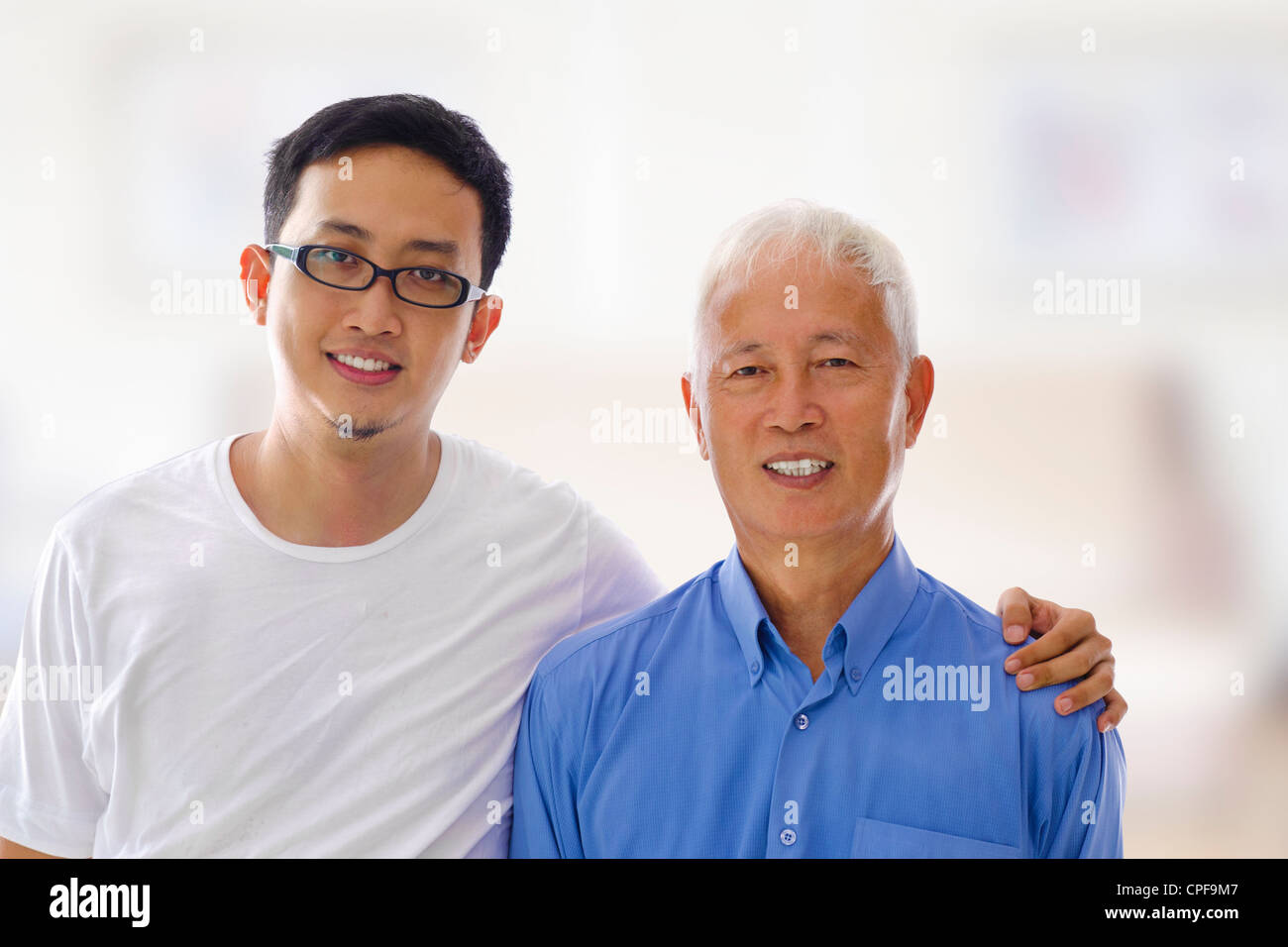 Asian Father and son portrait at indoor house Stock Photo - Alamy