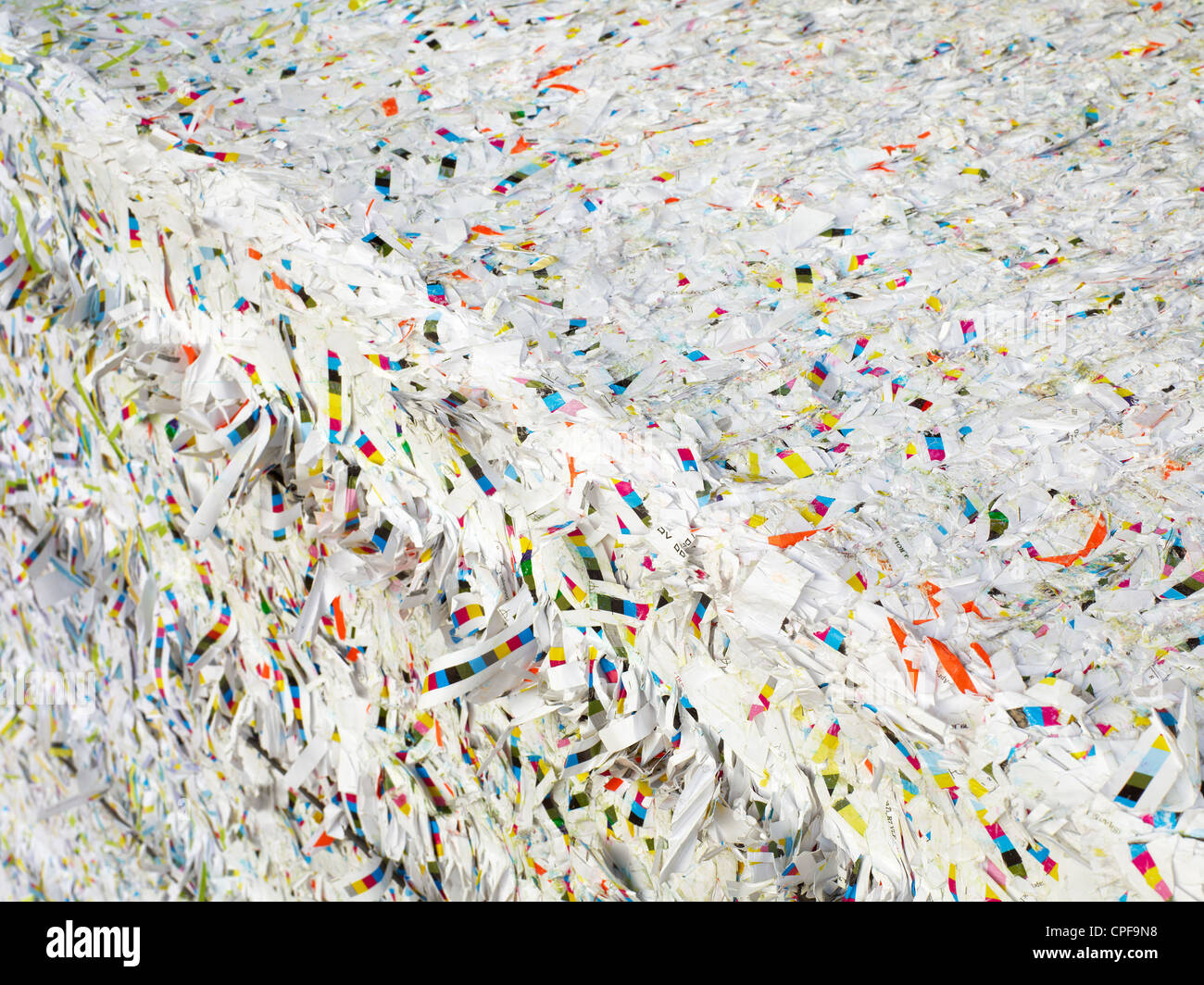 Recycled paper and waste from a printing press in Johor, Malaysia Stock ...