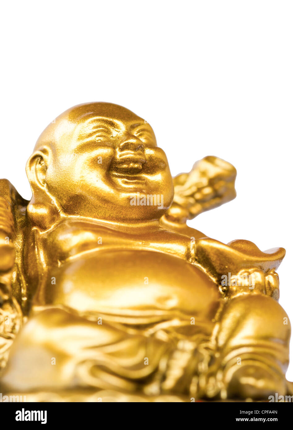 Smiling Buddha - Chinese God of Happiness, Wealth and Lucky Isolated on ...