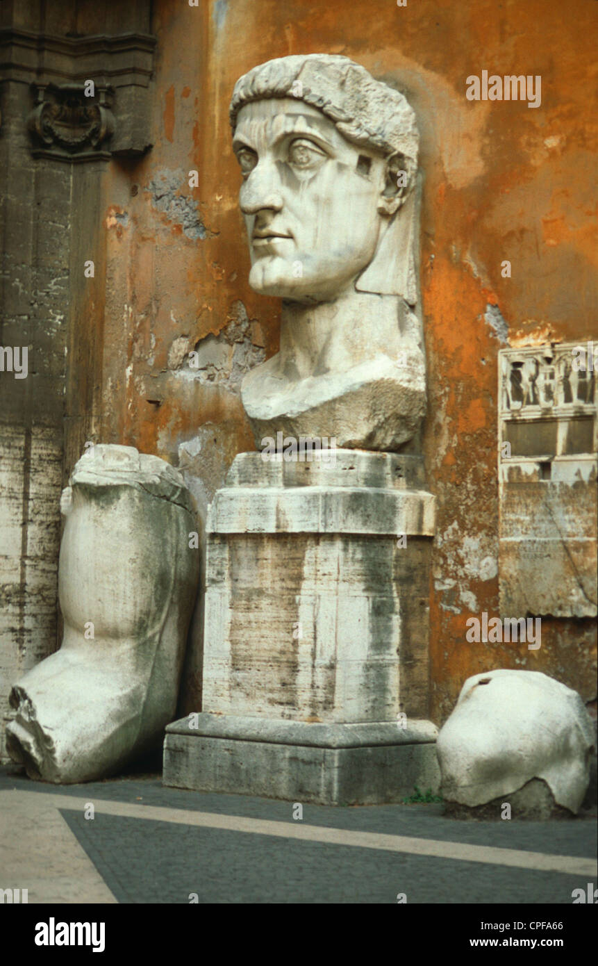 Rome (Italy) Colossus of Constantine, Capitoline Museum Stock Photo - Alamy